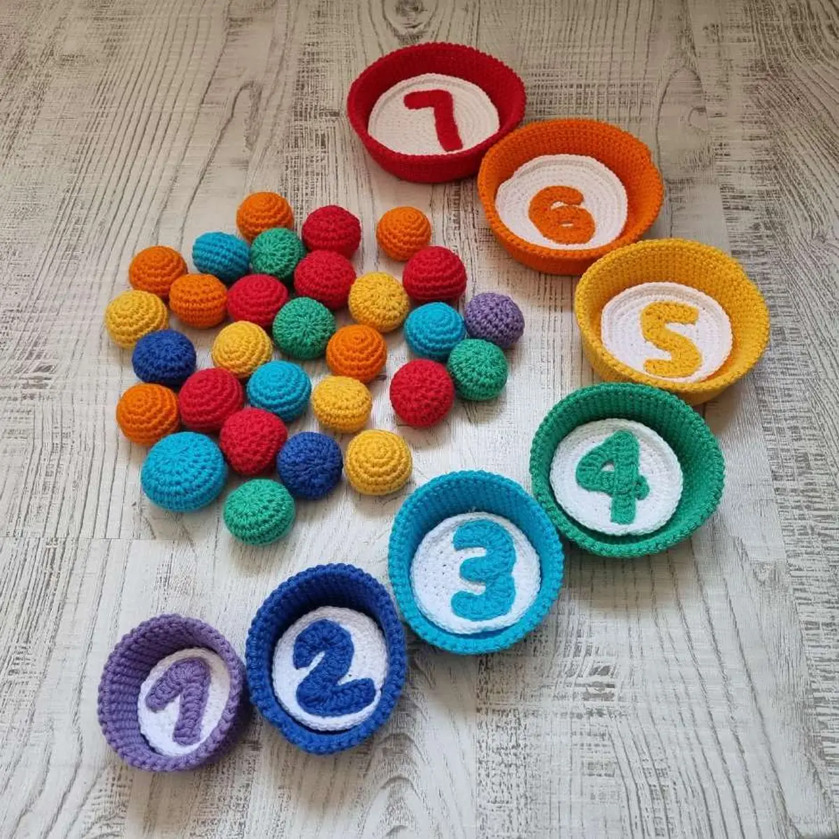Counting game Amigurumi Pattern - Intermediate
